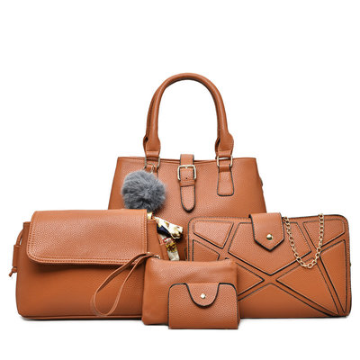 Women Handbags PU Leather Portable Shoulder Bag Chain Woven Messenger Bag