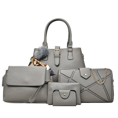 Women Handbags PU Leather Portable Shoulder Bag Chain Woven Messenger Bag