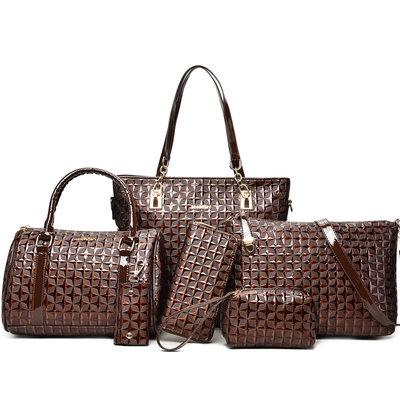 Women Lady Leather handbag set Clutch Wallet Long PU Card Holder Purse Handbag NEW