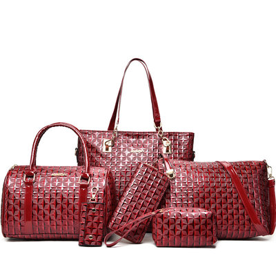 Women Lady Leather handbag set Clutch Wallet Long PU Card Holder Purse Handbag NEW