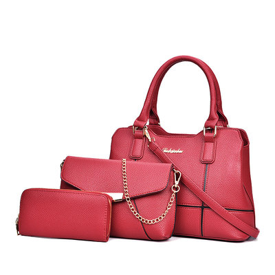 Women pu Leather handbag set Wallet PU Card Holder Lady Purse Handbag Envelope Bag