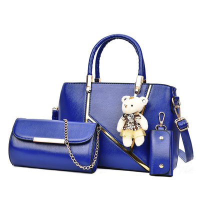 Women's handbag set Drawstrings Bucket Bags PU Leather Messenger Bag Shoulder Crossbody Bags