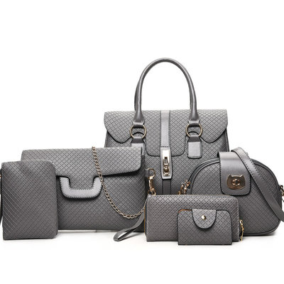 2017 new fashion lady hanndbag set women girl purse long thin wallet card holders handbag PU