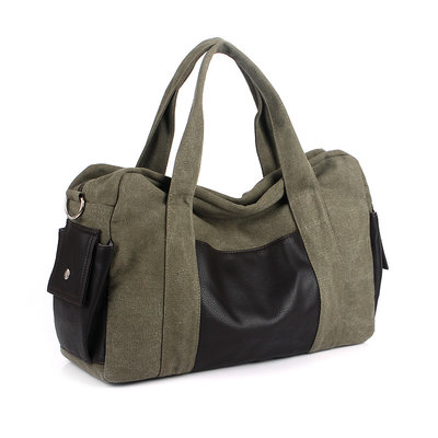Women Canvas Stripe Handbag Summer Beach Shoulder Bags Messenger Tote Hand Bag