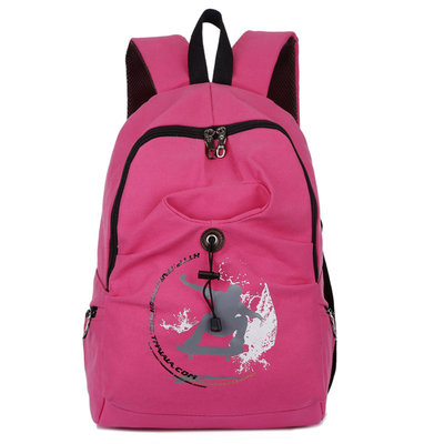 Fashion Women Girls Canvas Travel Shoulder Bag Handbg Backpack School Rucksack