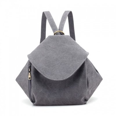 Solid Fashion Canvas Women Backpacks