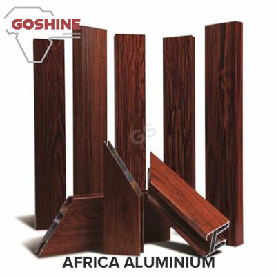Unique Emulation Wood Finish Aluminium Profiles Composite Panel Rectangle Shape supplier