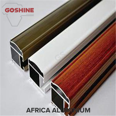 Rich Decoration Wood Finish Aluminium Profiles Colorful Luster 2500T Extrusion supplier
