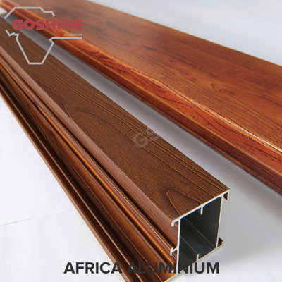 Unique Emulation Wood Finish Aluminium Profiles Composite Panel Rectangle Shape supplier