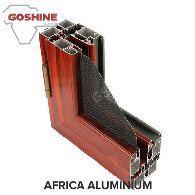 Wood Finish extruded aluminum profiles Boiling Resistance And Alkali Resistance supplier