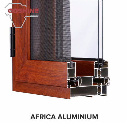 Unique Emulation Wood Finish Aluminium Profiles Composite Panel Rectangle Shape supplier
