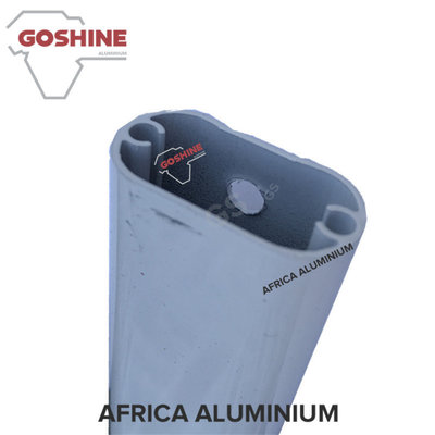 Powder coated aluminium brushed oval profile extrusion for shower room supplier
