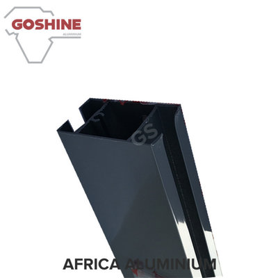 Black powder coated aluminium extrusion profile for aluminium handrail supplier