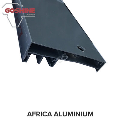 anodized / powder coated black aluminium alloy extrusion profile for south africa supplier