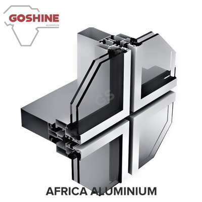 Construction Frame Curtain Wall Window Part 6061 T6 Price Aluminum for Ethiopia supplier