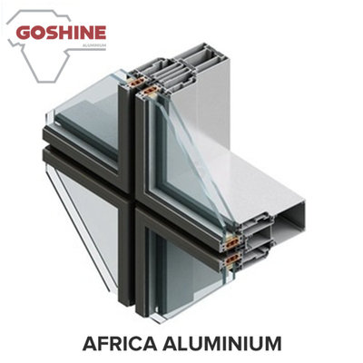 Construction Frame Curtain Wall Window Part 6061 T6 Price Aluminum for Ethiopia supplier
