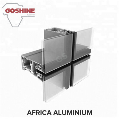 Construction Frame Curtain Wall Window Part 6061 T6 Price Aluminum for Ethiopia supplier