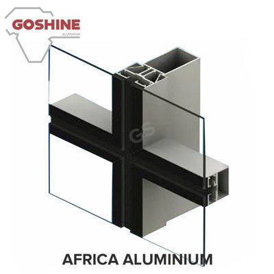 High Quality Industrial Extruded Curtain Wall Aluminum Profile supplier