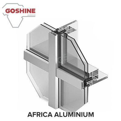 6063 T5 Powder coating curtain wall aluminum profiles for Kuwait supplier