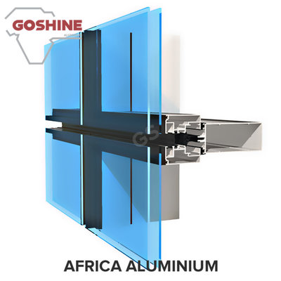 6063 T5 Powder coating curtain wall aluminum profiles for Kuwait supplier