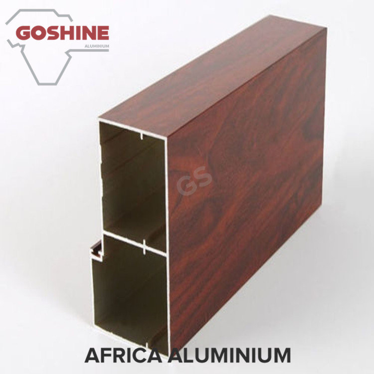 Unique Emulation Wood Finish Aluminium Profiles Composite Panel Rectangle Shape supplier
