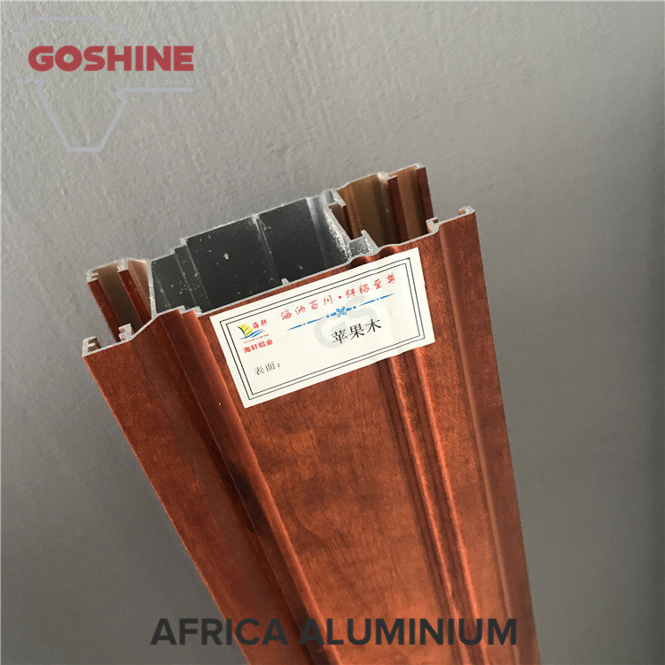 China aluminum extrusion factory produce new design aluminum profile wooden grain supplier