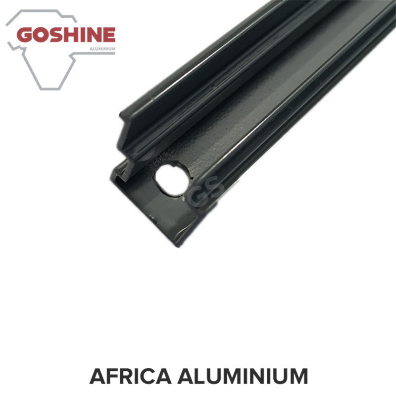 Black powder coated aluminium extrusion profile for aluminium handrail supplier