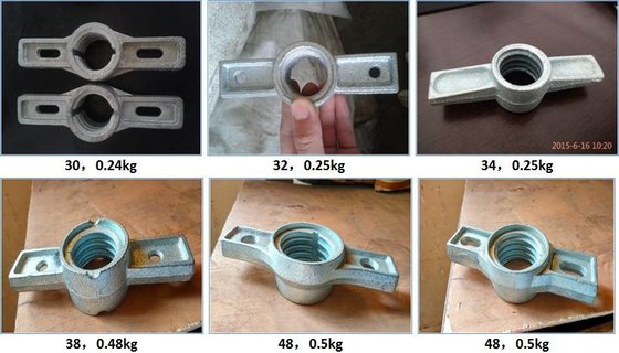 Q235 / Seamless Pipe, Hot Dipped Galvanized, Scaffolding Jack Nut Thread