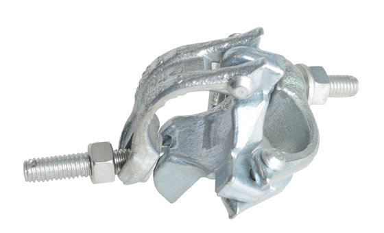 Q235 Material, Steel Scaffolding Parts Base Plate Metal Pipe Clamp / Coupler