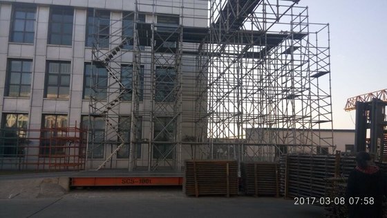 Q345 Ringlock Scaffold with Steel Catwalk / Steel Plank / Scaffolding Ringlock System