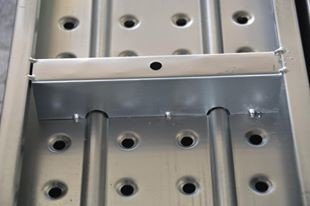Q235 Pre-galvanized Steel Catwalk Ladder Scaffolding Hook Planks / Metal Plank