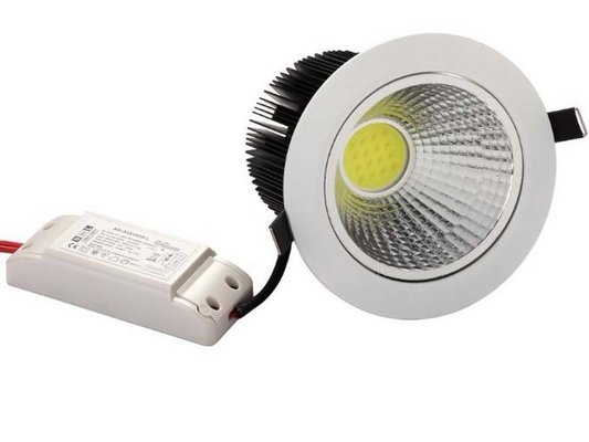 High Power Aluminum COB LED Recessed Downlights 15W EPISTAR Chips On Board