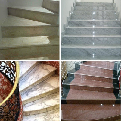 Red Straight Granite Stepping Stones For Indoor And Outdoor Stairs