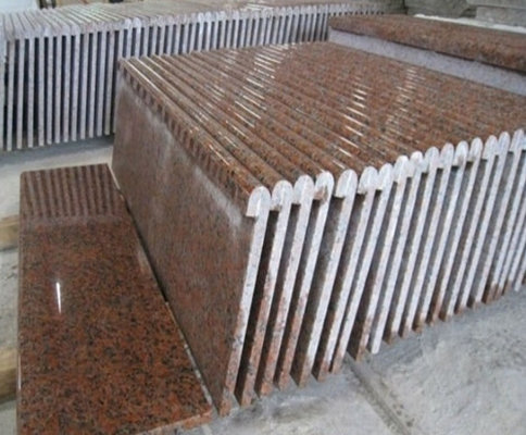 Red Straight Granite Stepping Stones For Indoor And Outdoor Stairs