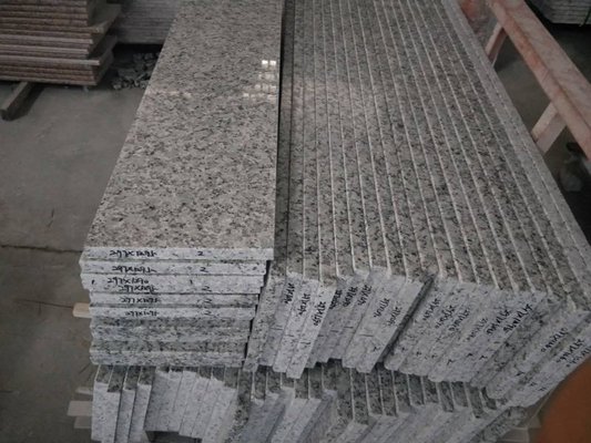 Decorative Granite Stone Tiles / White Galaxy Granite Floor Tiles