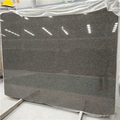 Imperial Coffee Brown Granite Stone Slabs , Marble Looking Granite