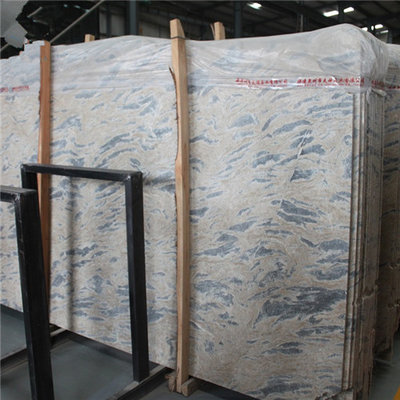 Decorative Apollo Marble Stone Slab / Gray Marble Slab No Radiation