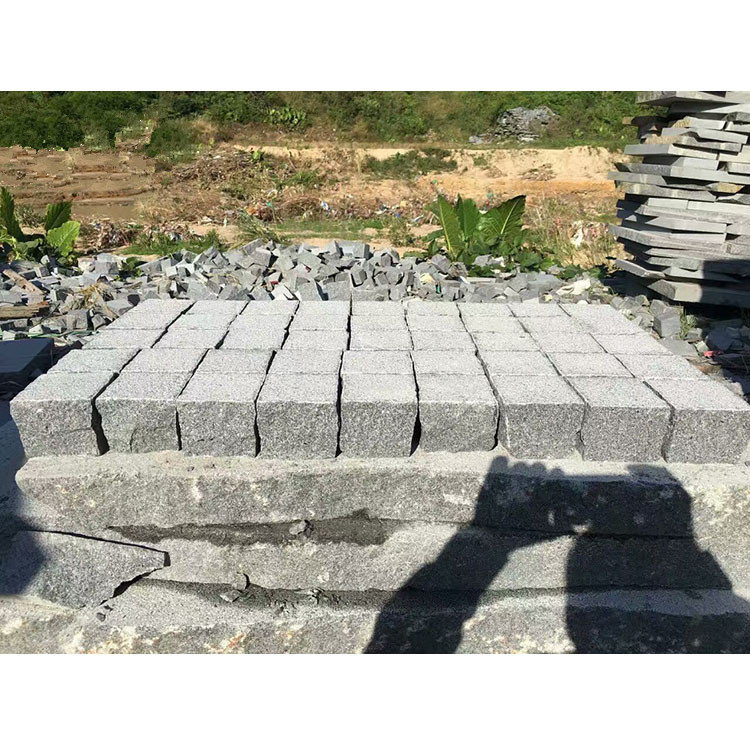 Dark Grey Granite Paving Stones Exterior Decoration Eco - Friendly