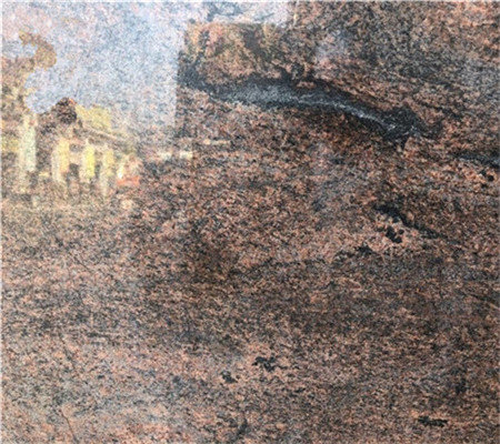 Red Granite Backyard Stepping Stones Cut To Size Flooring Unique Design