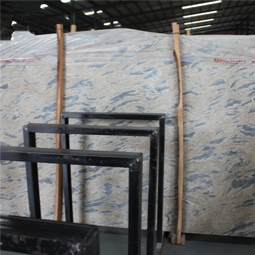 Decorative Apollo Marble Stone Slab / Gray Marble Slab No Radiation