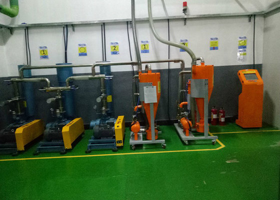 Strong Negative Pressure Central Conveying System Twin Lobe Roots Blower For Plastic Molding