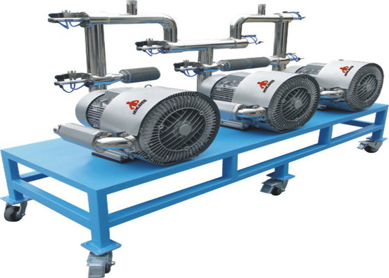 Strong Negative Pressure Central Conveying System Twin Lobe Roots Blower For Plastic Molding