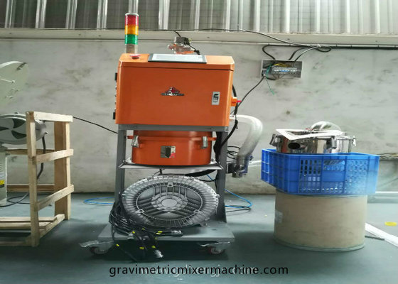 300 KG / H Vacuum Auto Loader 24 L With Red High Pressure Blower