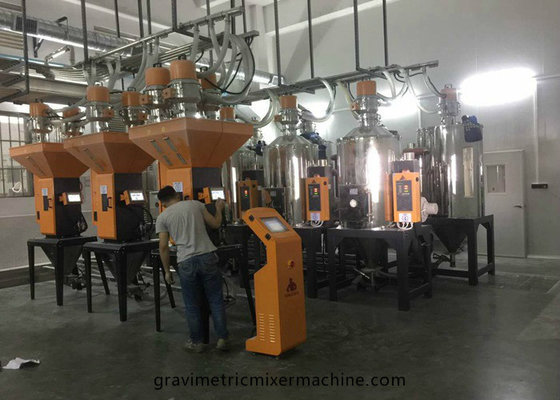 Multiple Languages Gravimetric Mixer Machine 400 KG For Plastic Resin