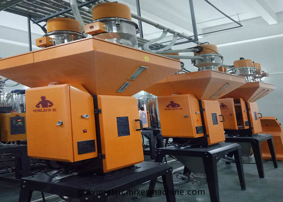 Six Dosing Modules Gravimetric Mixer Machine PLC Controlled For Plastic Color Masterbatch