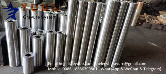 Printing cylinder base prepare for rotogravure plating