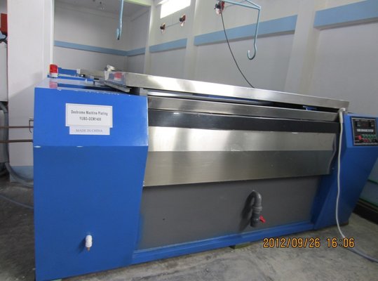 De-chrome machine for gravure cylinder manfuacturing