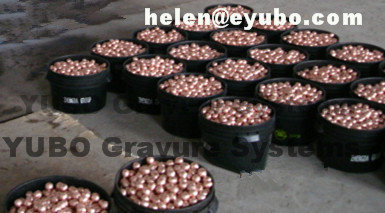 Copper ball for gravure cylinder