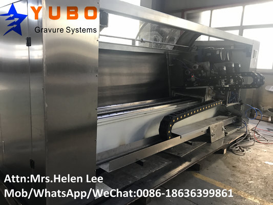 Copper Polishing Machine gravure cylinder grinding three heads