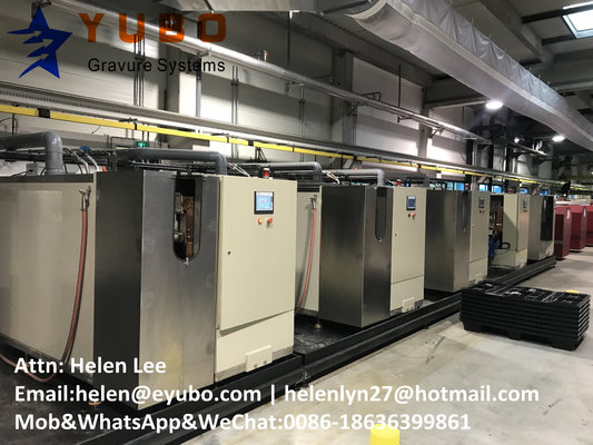 Complete galvanizing line to rotogravure engraving cylinder plating